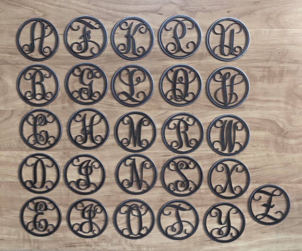 Monogram Letter M Candle Topper! | Candle-Toppers.com