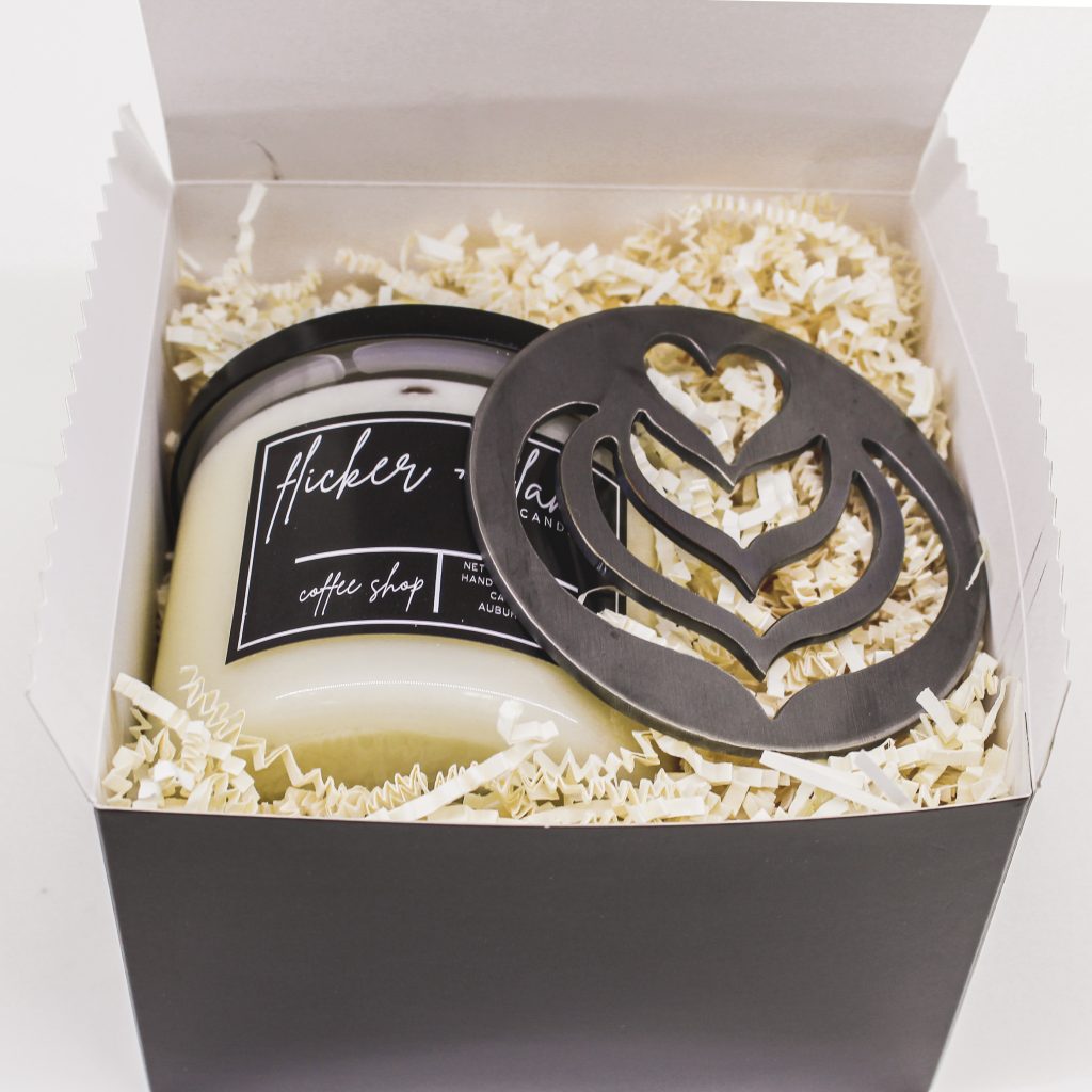 GIFT SET | Topper + Candle | Love You A Latte Gift Set | Candle-Toppers.com