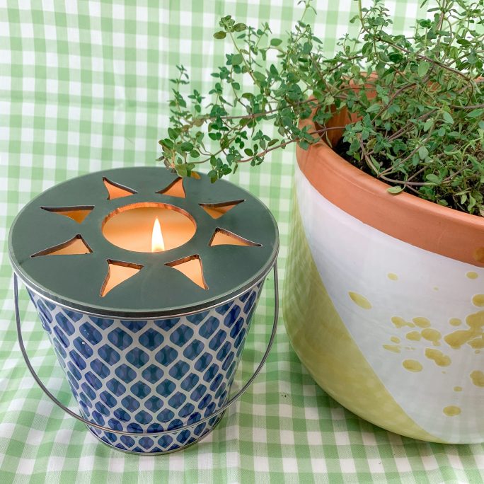 Maple Leaves in Circle Candle Topper! | Candle-Toppers.com